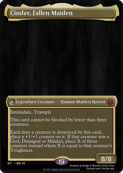 MTGNexus - Cinder Fall, Power-Mad Huntress // Cinder, Fallen Maiden