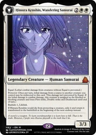 MTGNexus - Himura Kenshin, Wandering Samurai // Hitokiri Battousai