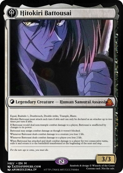 MTGNexus - Himura Kenshin, Wandering Samurai // Hitokiri Battousai