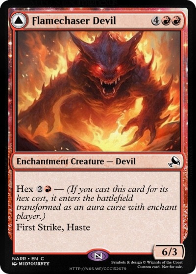 MTGNexus - Flamechaser Devil // Inferno's Curse