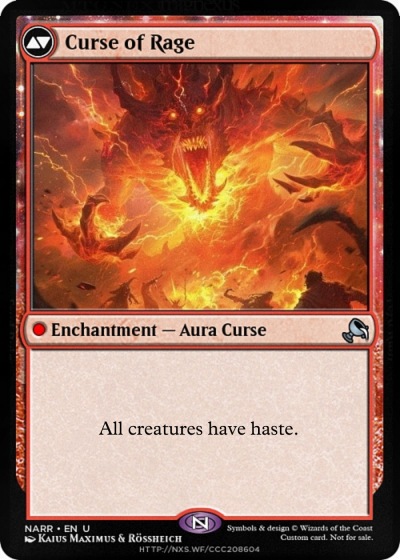 MTGNexus - Rage-Stricken Goblin // Curse of Rage