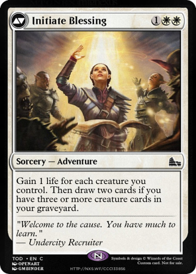 MTGNexus - Undercity Recruiter // Initiate Blessing
