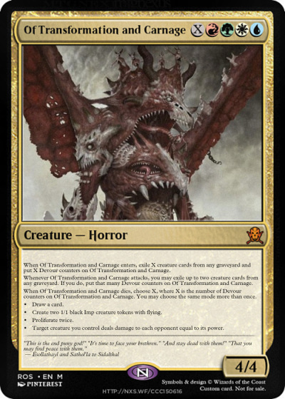 MTGNexus - Of Transformation and Carnage