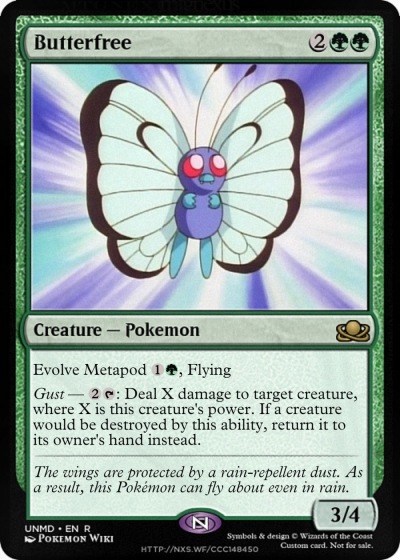 Butterfree Pokemon Card I'm Happy With A Butterfree!