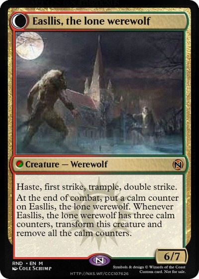 MTGNexus - Easllis, removed from the pack // Easllis, the lone werewolf