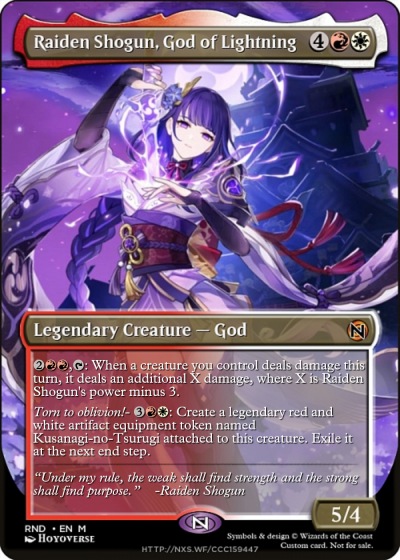 MTGNexus - Raiden Shogun, God of Lightning