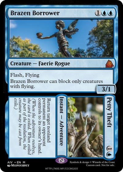 MTGNexus - Brazen Borrower // Petty Theft