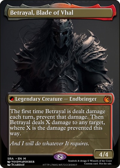 MTGNexus - Vhal's Watcher // Betrayal, Blade of Vhal
