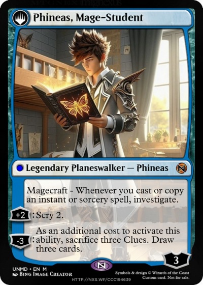 MTGNexus - Phineas, Curious Conjurer // Phineas, Mage-Student