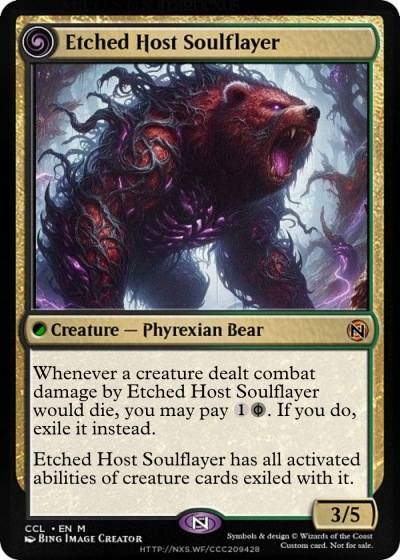 MTGNexus - Invasion of Cabralin // Etched Host Soulflayer