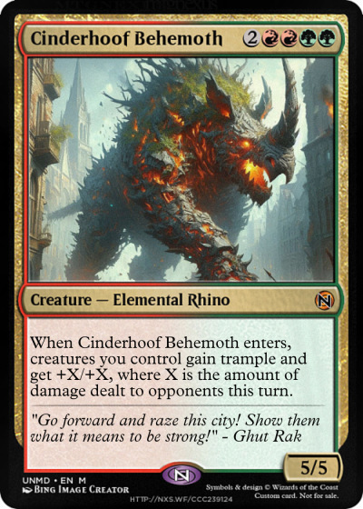 MTGNexus - Cinderhoof Behemoth