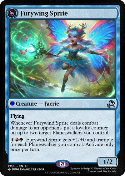 MTGNexus - Moonpetal Pixie // Furywing Sprite