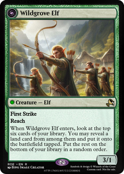 MTGNexus - Canopy Elf // Wildgrove Elf