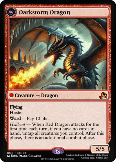 MTGNexus - Emberstorm Dragon // Darkstorm Dragon