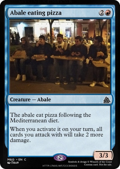 MTGNexus - Abale eating pizza