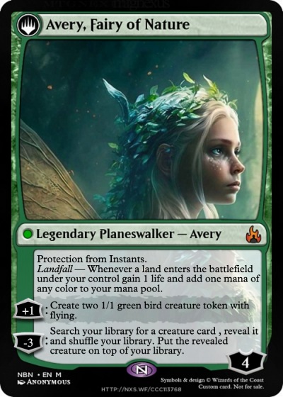MTGNexus - Avery, fascinated by Nature // Avery, Fairy of Nature
