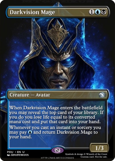 MTGNexus - Darkvision Mage // Darkvision