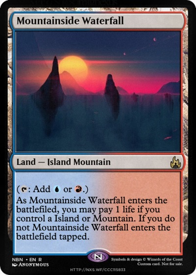 MTGNexus - Mountainside Waterfall