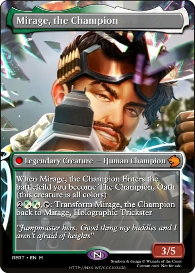 MTGNexus - Mirage, Holographic Trickster // Mirage, the Champion