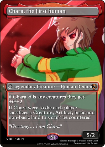 MTGNexus - Frisk, Fallen Human // Chara, the First human