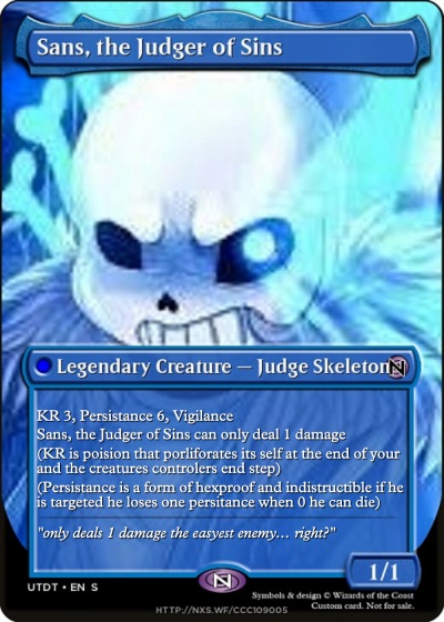 MTGNexus - Sans, the Skeleton // Sans, the Judger of Sins