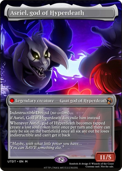MTGNexus - Asriel Dreamurr // Asriel, god of Hyperdeath