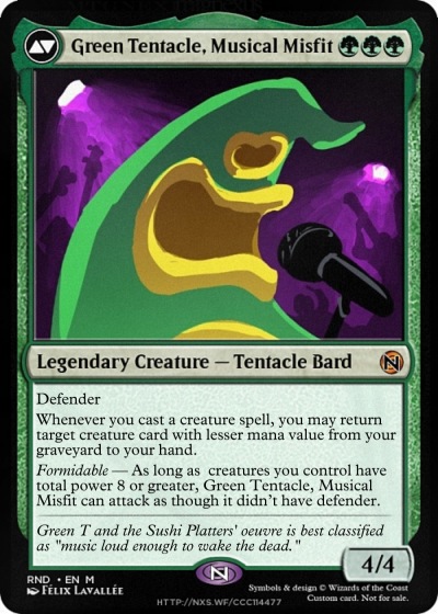 MTGNexus - Laverne, Medical Menace // Green Tentacle, Musical Misfit