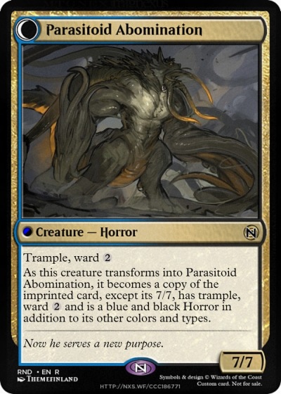 MTGNexus - Parasitoid Cocoon // Parasitoid Abomination