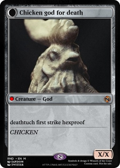 MTGNexus - Chicken Mario // Chicken god for death
