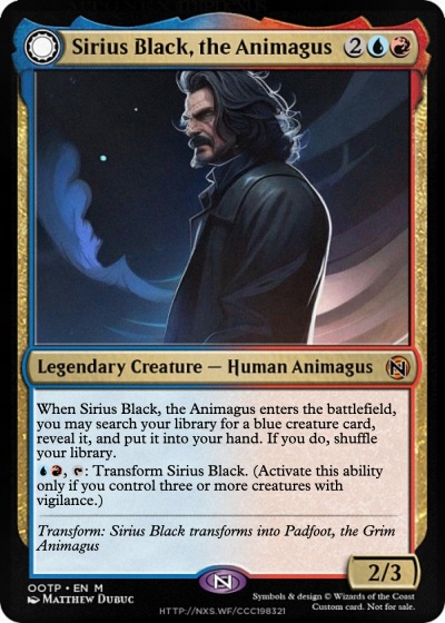 MTGNexus - Sirius Black, the Animagus // Padfoot, the Grim Animagus