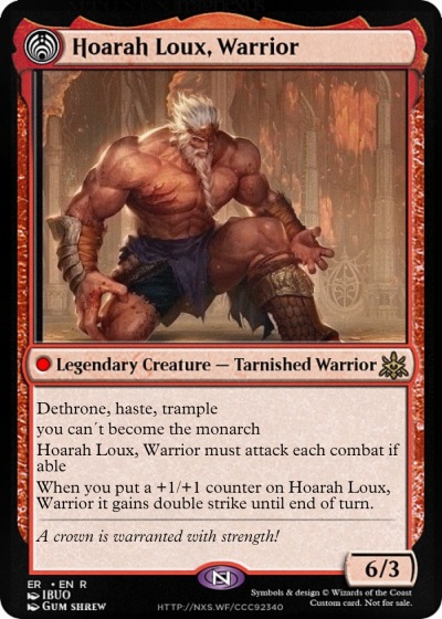 MTGNexus - Godfrey, First Elden Lord // Hoarah Loux, Warrior