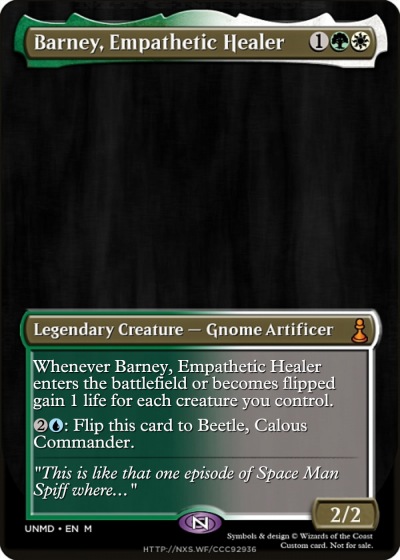 MTGNexus - Barney, Empathetic Healer // Beetle, Callous Commander