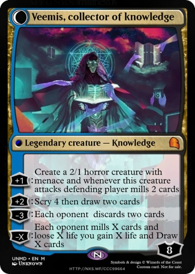 MTGNexus - Akthar barter of knowledge // Veemis, collector of knowledge
