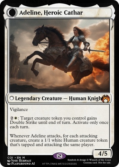 MTGNexus - Battle for Gavony // Adeline, Heroic Cathar