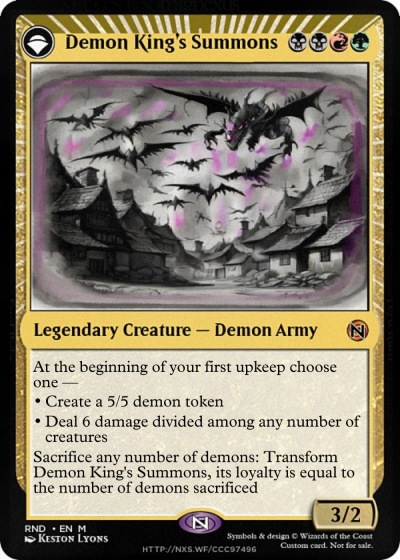 MTGNexus - Demon King's Summons // Ascended Demon King