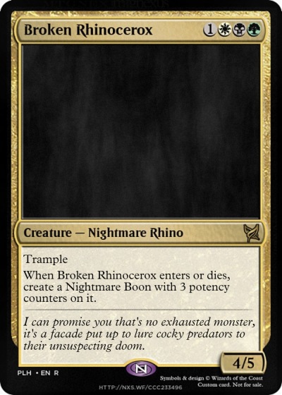 MTGNexus - Broken Rhinocerox