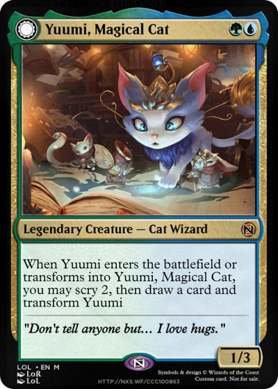 MTGNexus - Yuumi, Magical Cat // Yuumi, Warden of The Book
