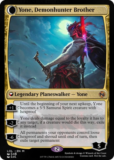 MTGNexus - Yone, Brother on a Quest // Yone, Demonhunter Brother