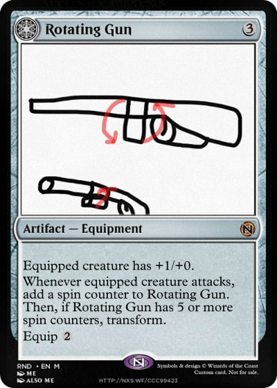 MTGNexus - Rotating Gun // Chainsaw-Powered Gun