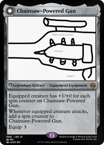 MTGNexus - Rotating Gun // Chainsaw-Powered Gun