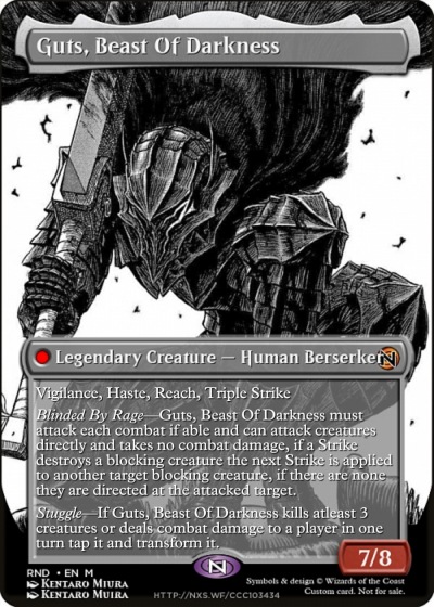 MTGNexus - Guts, The Blackswordsman // Guts, Beast Of Darkness