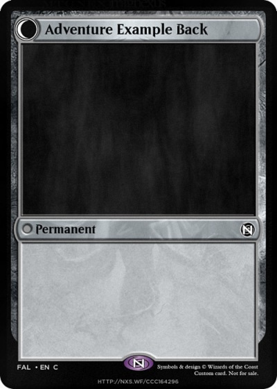 MTGNexus - Adventure Example // Adventure Example Back