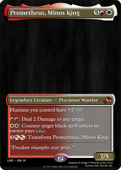 MTGNexus - Prometheus, Minos King // Prometheus, Liberator of Humanity