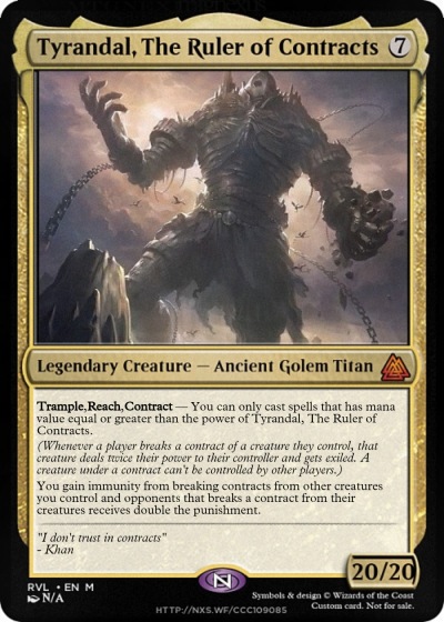 MTGNexus - Tyrandal, The Ruler of Contracts