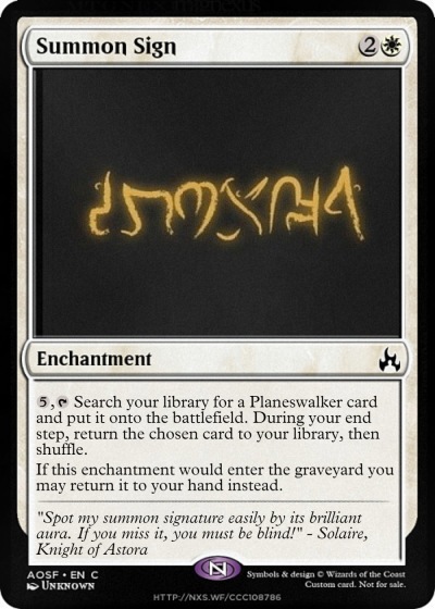 MTGNexus - Summon Sign