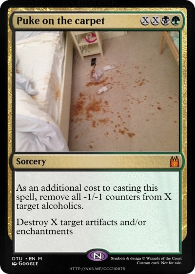 MTGNexus - Puke on the carpet