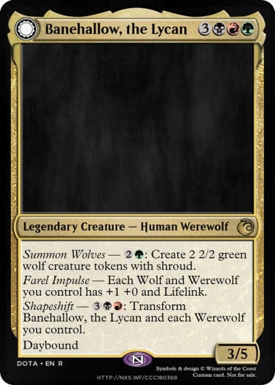 MTGNexus - Banehallow, the Lycan // Banehallow, the Wolf