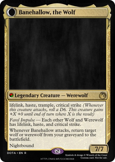 MTGNexus - Banehallow, the Lycan // Banehallow, the Wolf