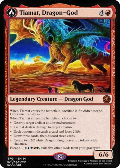 MTGNexus - Tiamat, Dragon-God // Mecha-Tiamat, Matriarch Reborn