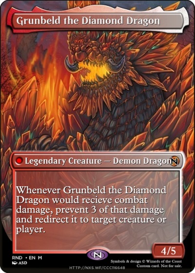 MTGNexus - Grunbeld, Defender of Griffith // Grunbeld the Diamond Dragon
